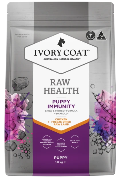 Ivory Coat Raw Health Dry Puppy Food Chicken Immunity 1.8kg – Woonona ...