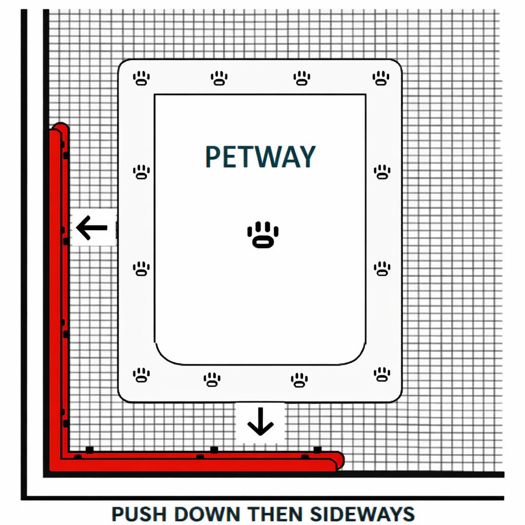 Petway Pet Door L Bracket – Woonona Petfoods
