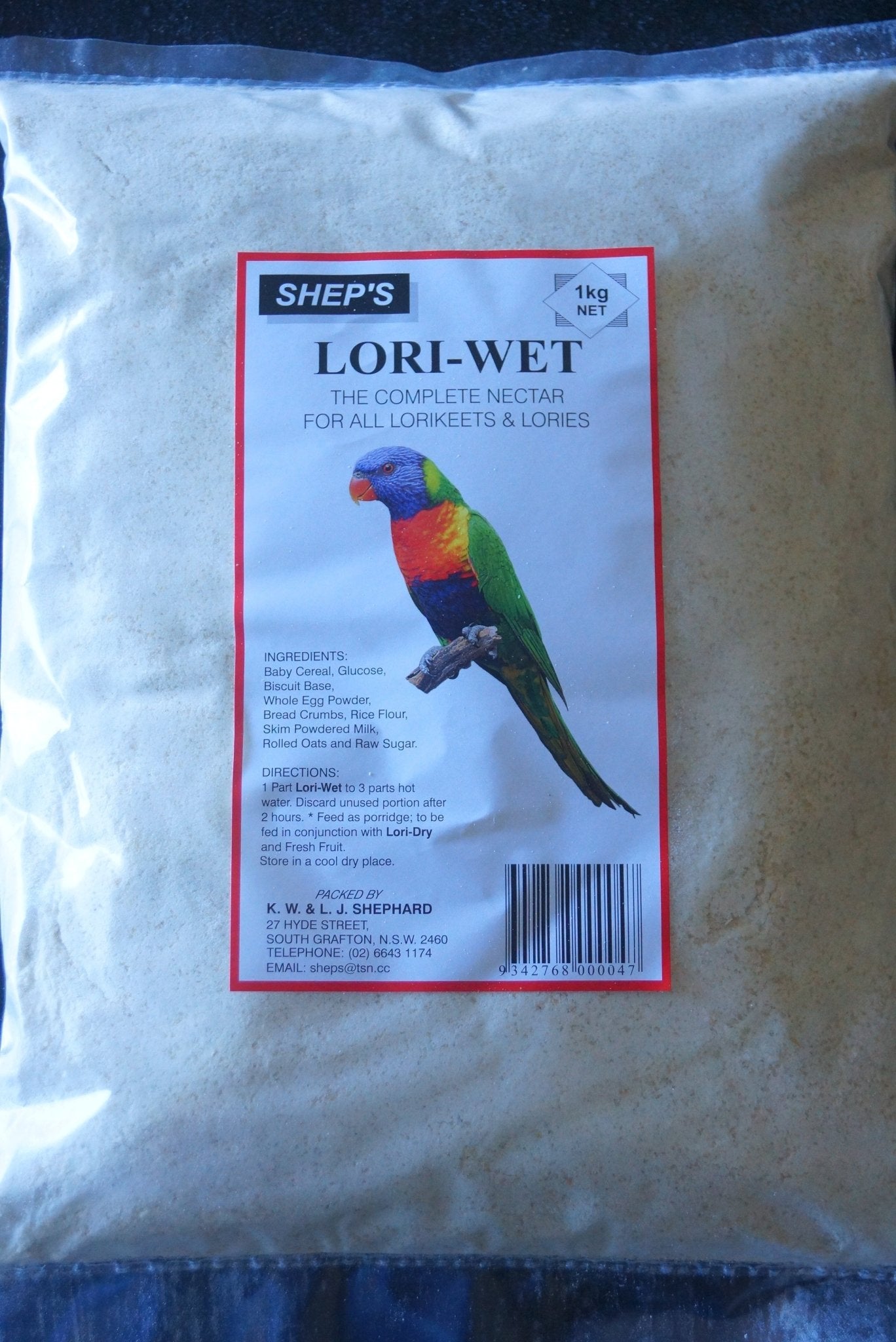 Sheps Wet Lorikeet Mix – Woonona Petfoods